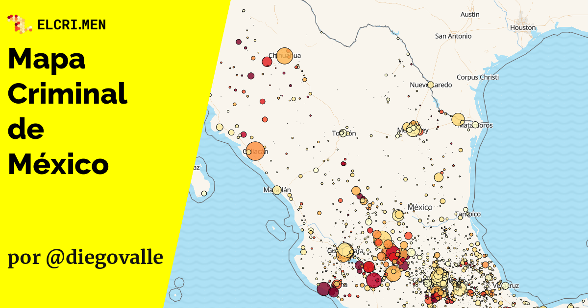 Mapa de Delincuencia en México - El Crimen